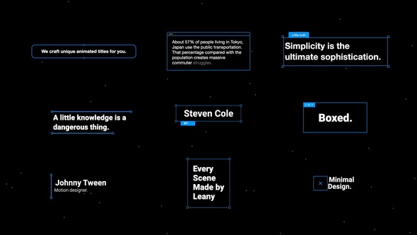 Download Box Titles - Self Resizing - FREE Videohive - After Effects Projects